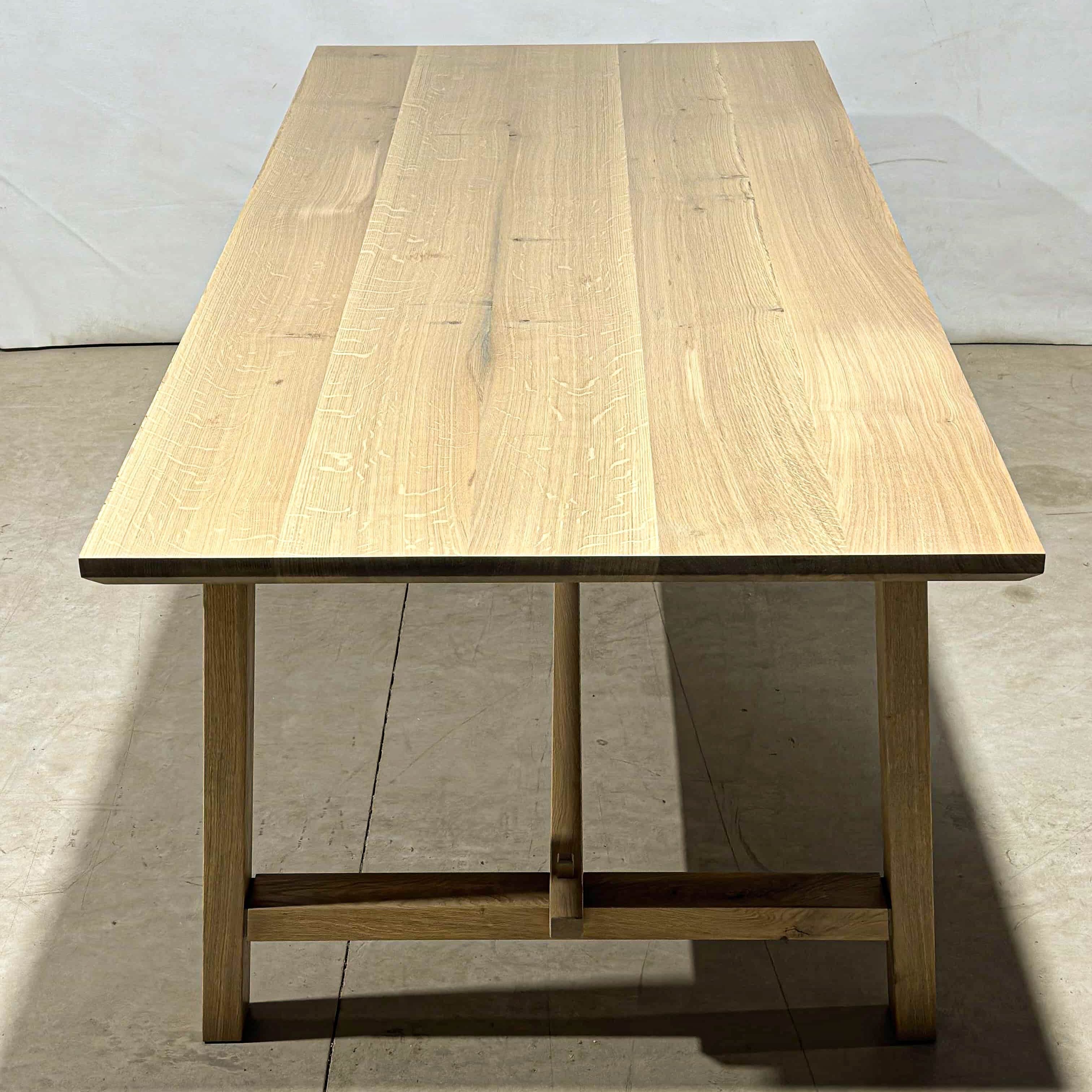 Solid Oak Contemporary Dining Table – Timber Foundry